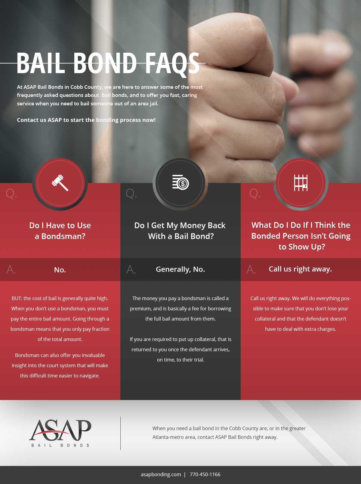 Cobb County Bail Bonds Frequently Asked Questions About Bail Bonds Cobb County Bail Bonds Frequently Asked Questions About Bail Bonds
