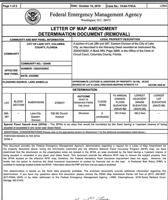 How long does it take to get a Loma from FEMA?
