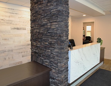 Reception Desk | Washroom Vanity | Custom Millwork | Bow Wood Cabinet ...