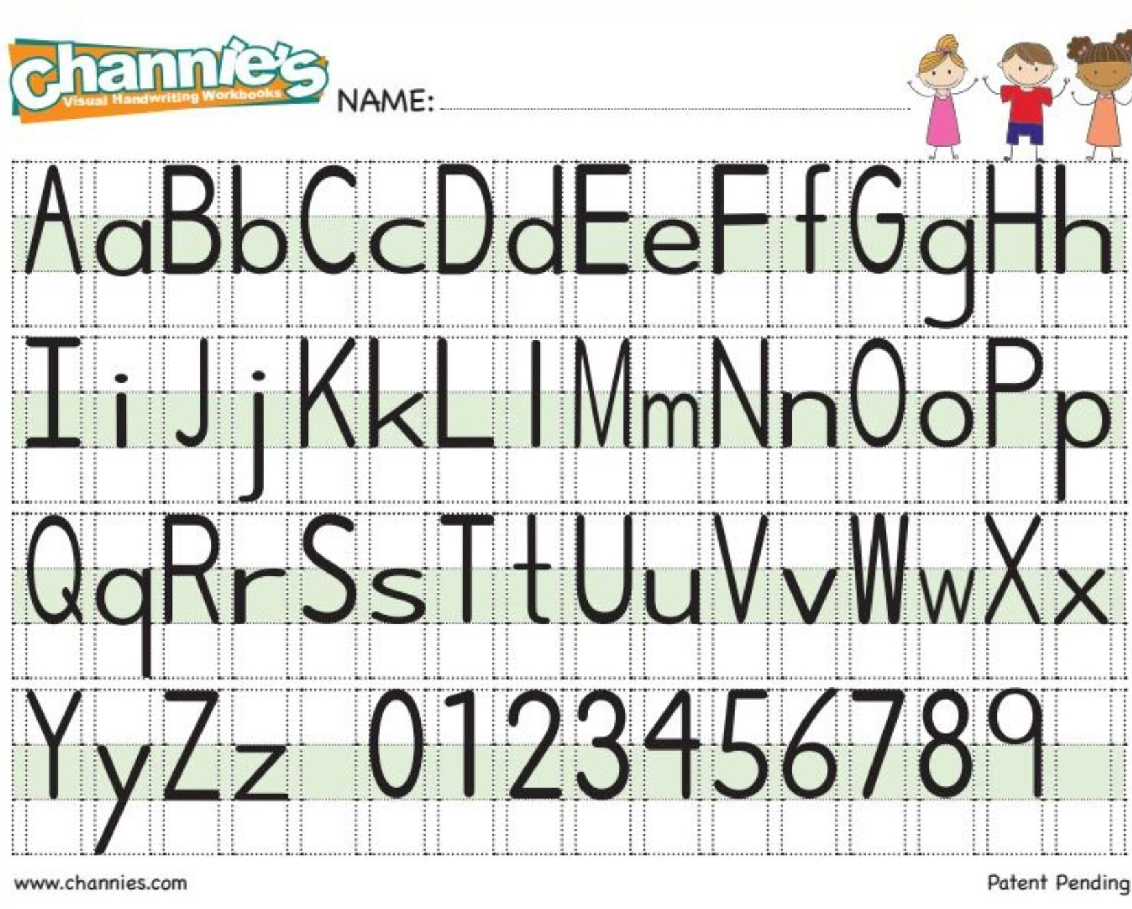 Handwriting Workbooks, Practice Penmanship Worksheets - Channies