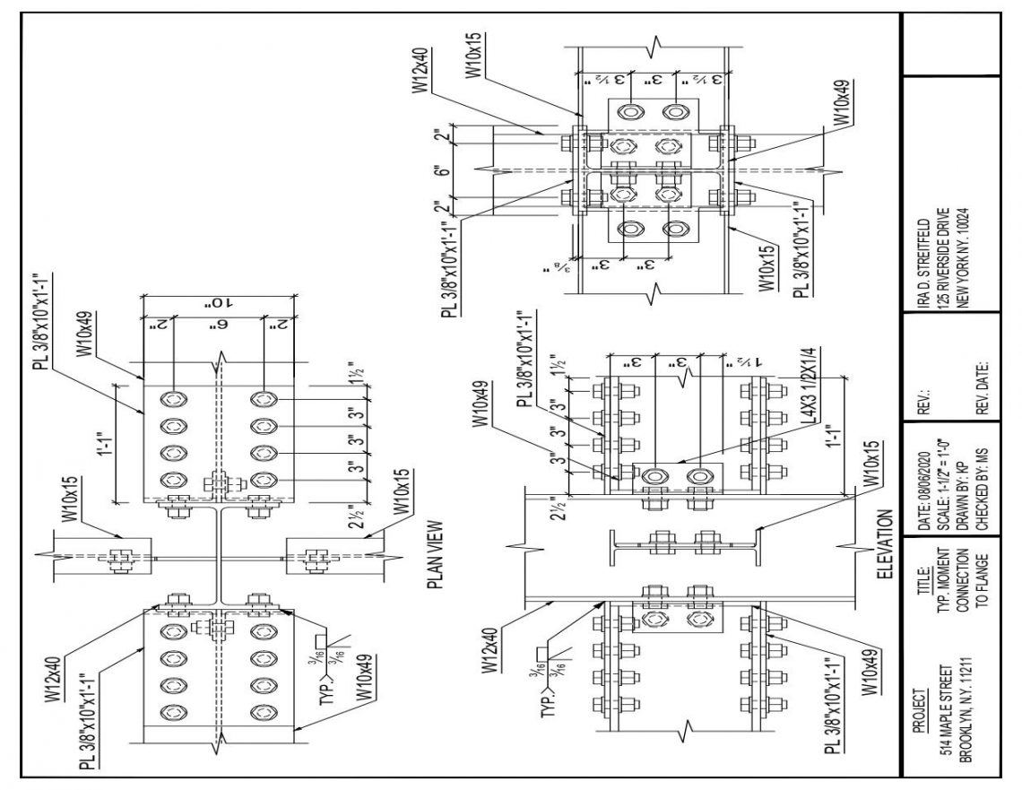Steel Shop Drawings - Outsourced Drafting | DrafterMax Brooklyn
