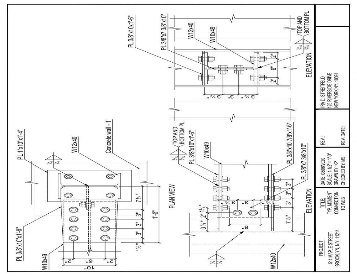 Steel Shop Drawings - Outsourced Drafting | DrafterMax Brooklyn