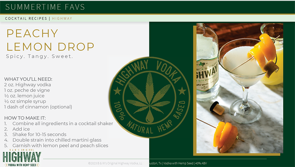 Recipe Ideas - See Our List Of Delicious Hemp Vodka Concotions ...