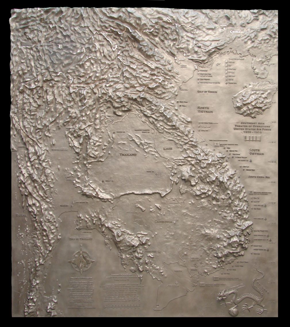 Bronze Map Memorial - See Vietnam Work By Loveland Artist | James Nance ...