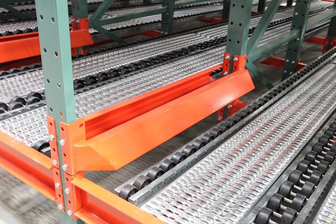 Pallet Flow Entry Guides Designed to Improve Pallet Pick and Storage