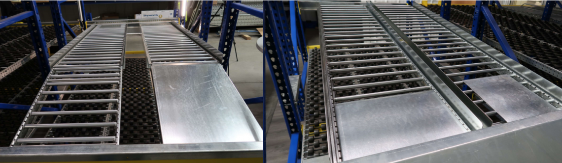 Cart-Trak Carton Flow Knuckle Shelf & Skid Plates