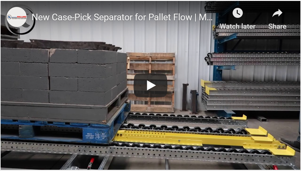 Case Pick Pallet Flow Rack for Warehouse Safety & Productivity
