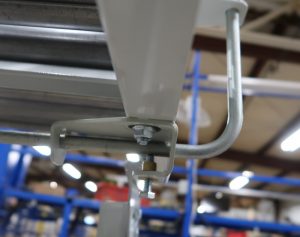 Gravity Conveyor Rack Adjustable Guard Rails Safety for Inventory