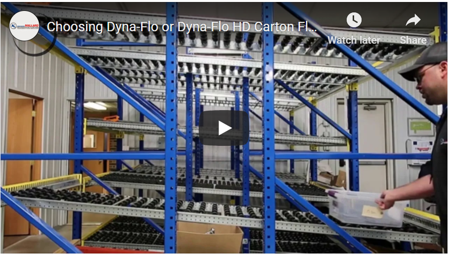 Comparing Dyna-Flo and Dyna-Flo HD for Carton Flow Tote Picking