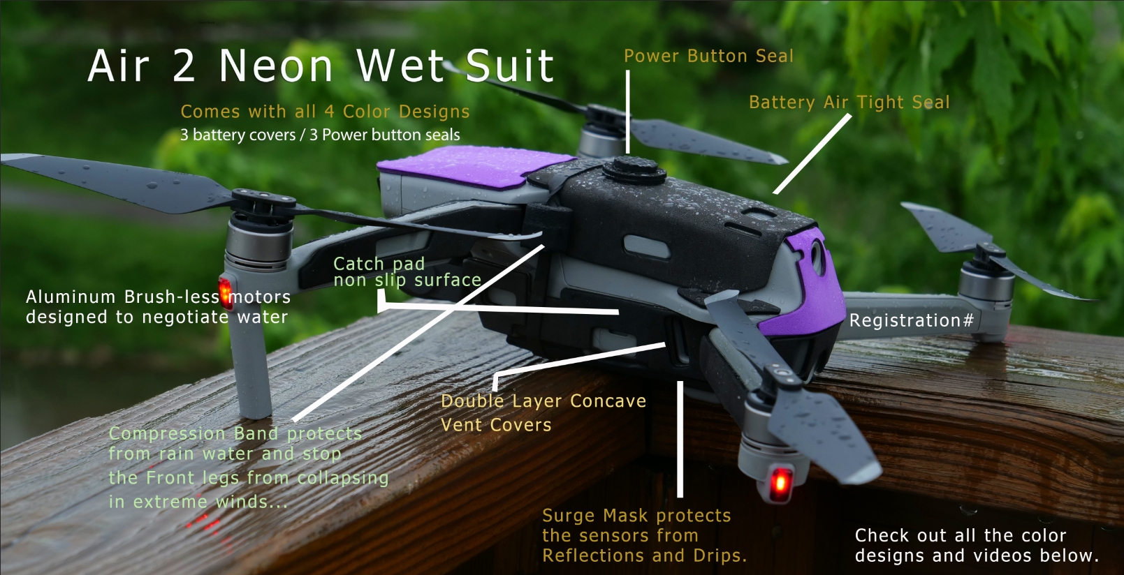 Phantom Rain Wetsuits - Now you can fly in the rain.
