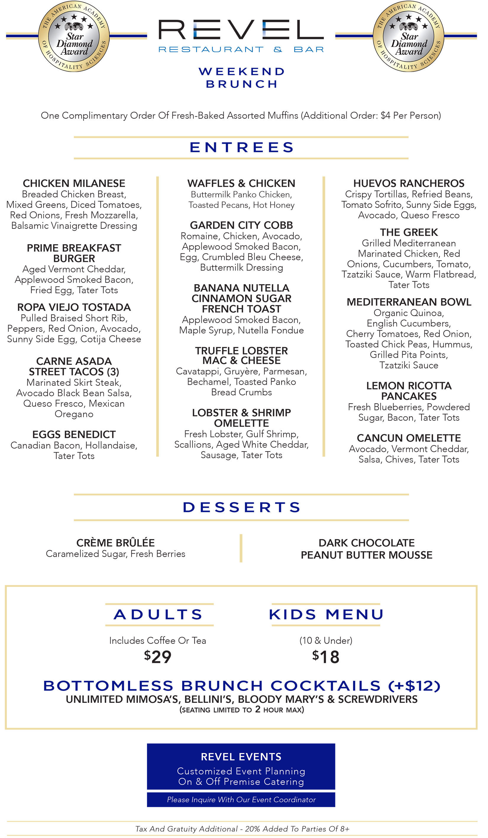 Brunch At REVEL | Revel Restaurant & Bar