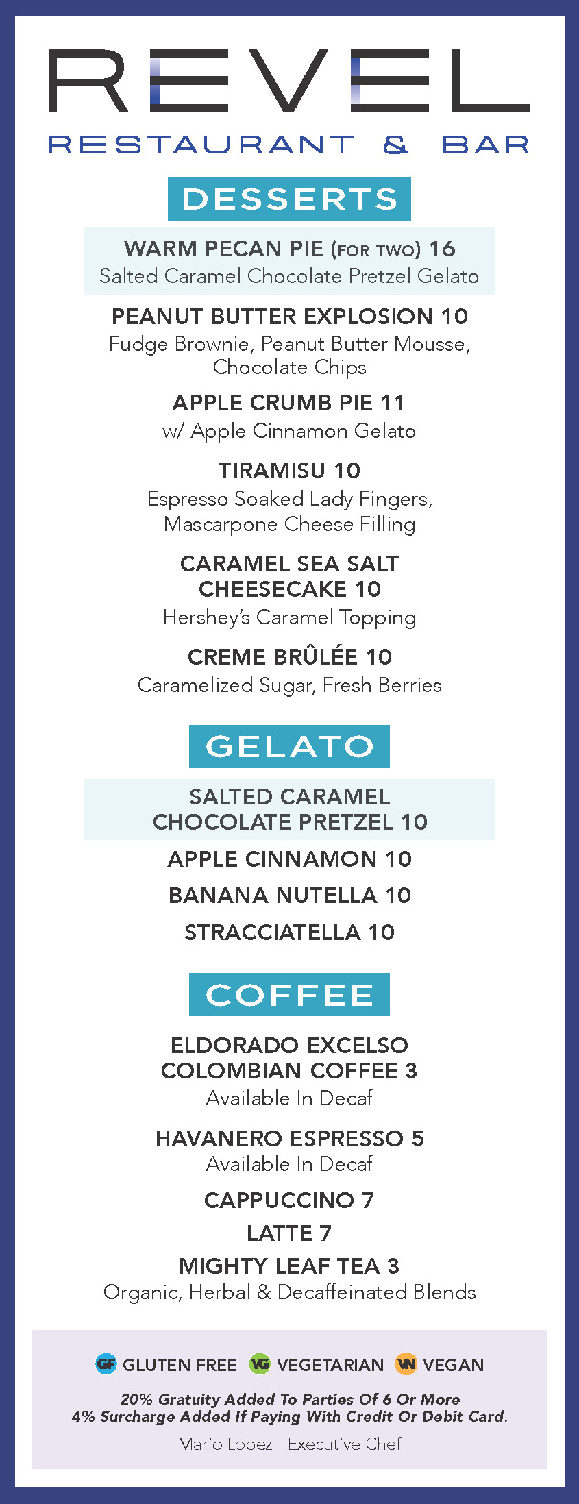 Dessert At REVEL | Revel Restaurant & Bar