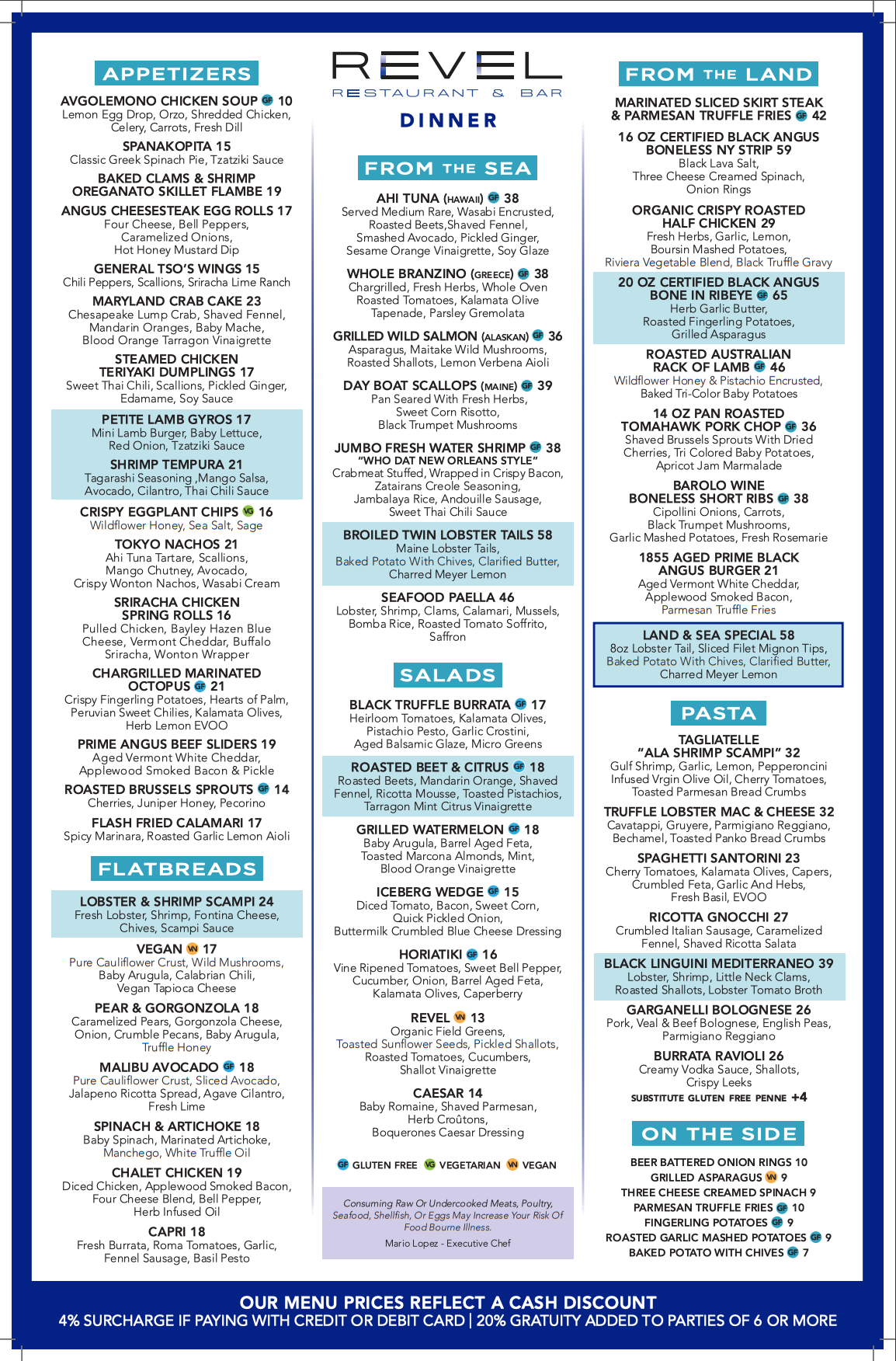 Dinner At REVEL | Revel Restaurant & Bar