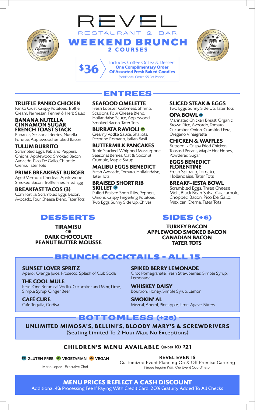 Brunch At REVEL | Revel Restaurant & Bar
