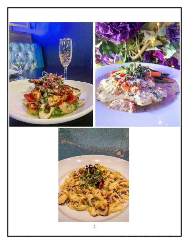 Menus | Revel Restaurant & Bar